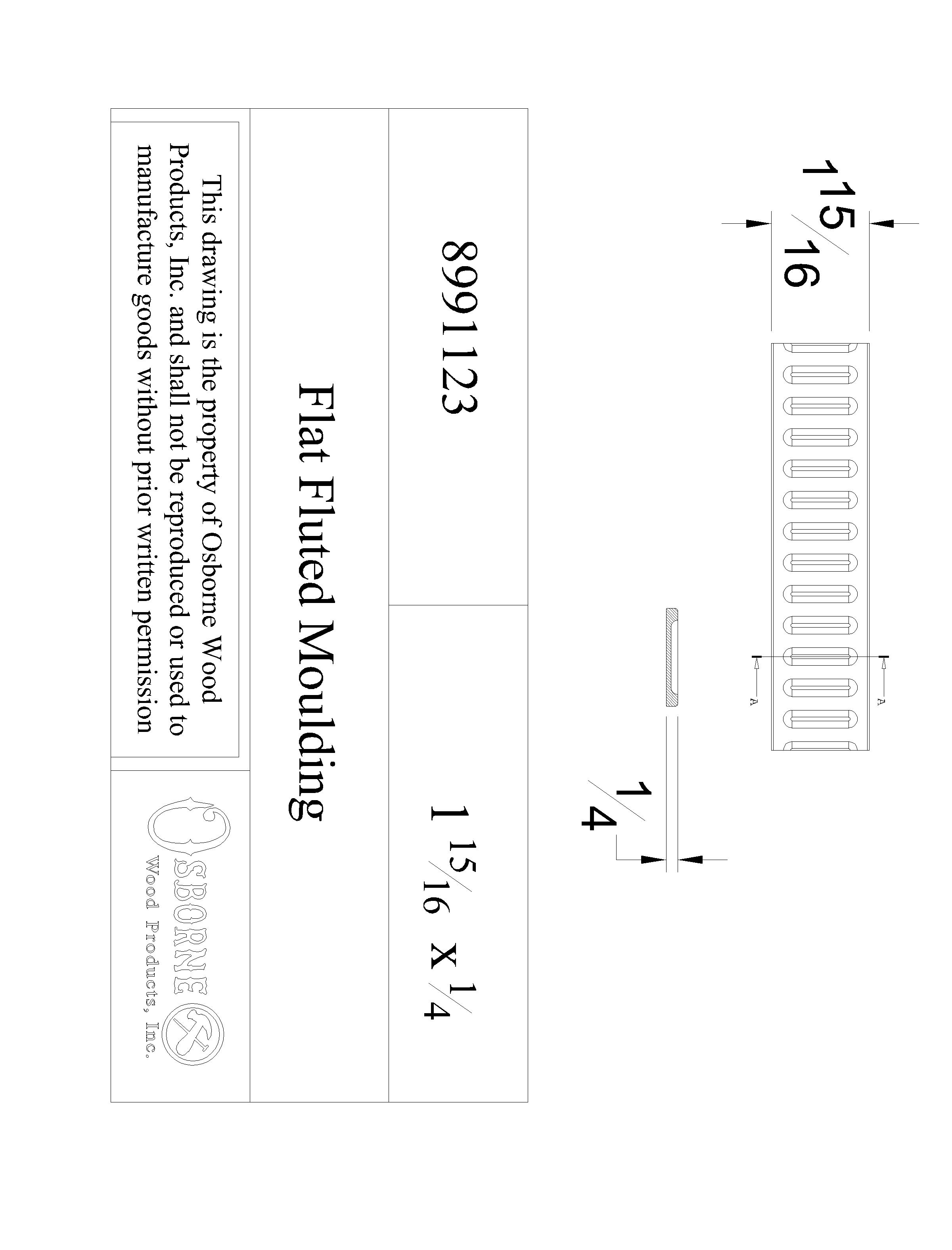 Osborne Wood | Reeded and Fluted Moulding and Trim CAD Drawings